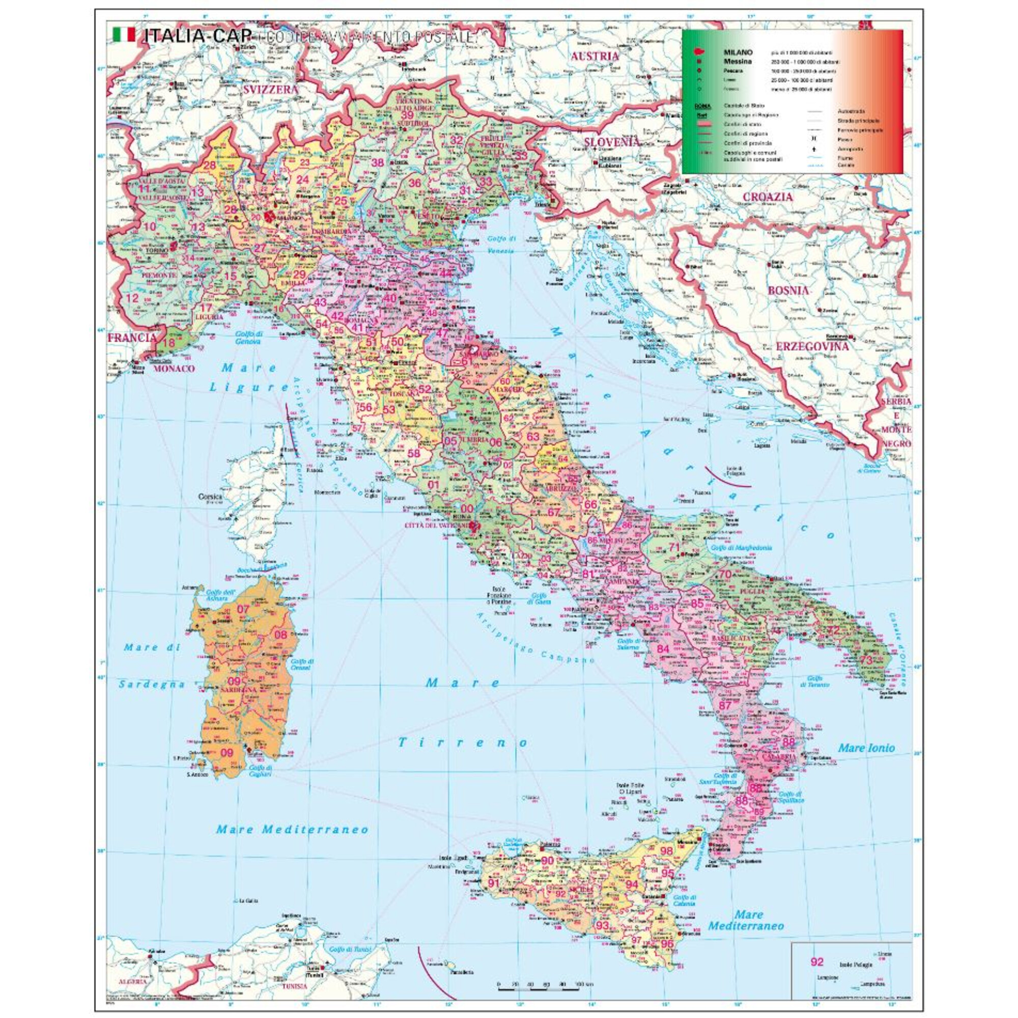 Stiefel Italy Post Code Map Italian 