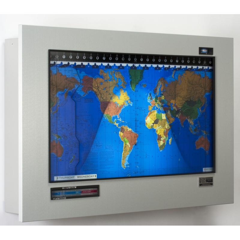 Geochron Original Kilburg in satin anodised aluminium design and black ...