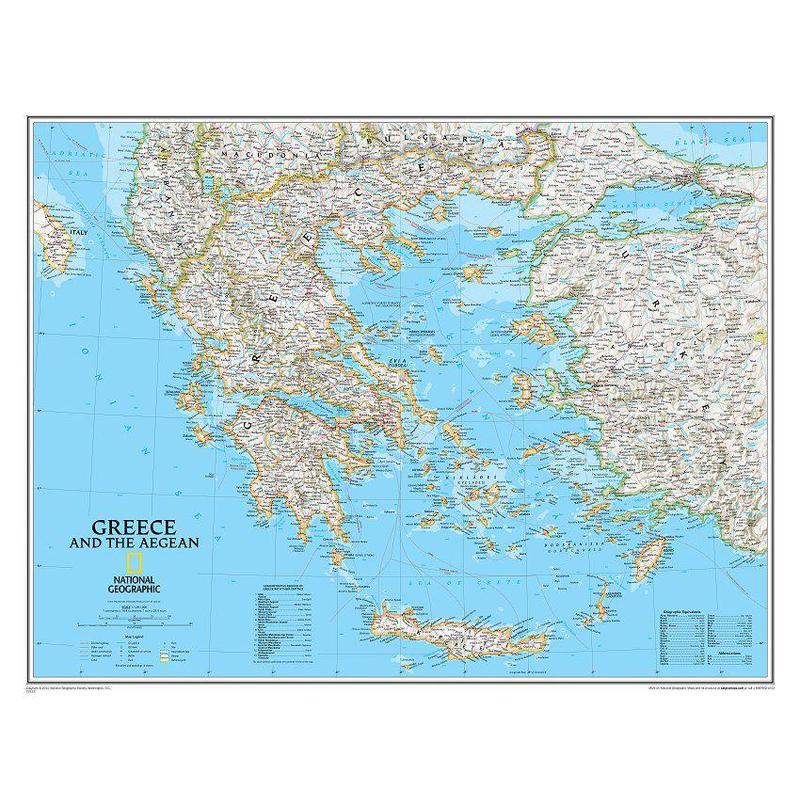 National Geographic Mapa Grecja