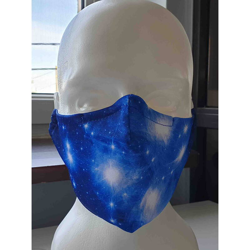 Masketo face mask white with astronomy theme Pleiades 1 piece