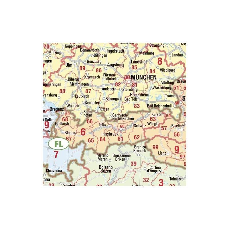 Bacher Verlag Postal Code Map Europe bacher-verlag-postal-code-map-europe